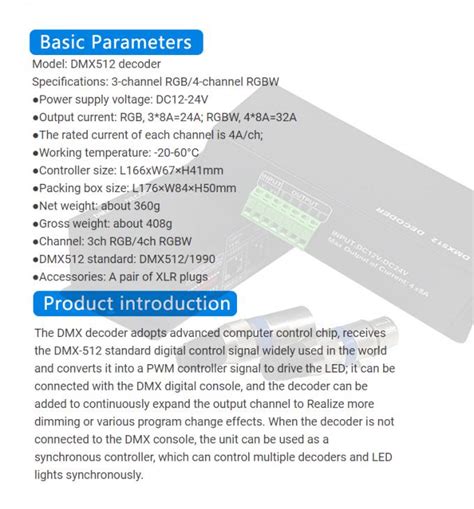 common anode led dmx decoder dmx512 rgb rgbw for dmx lighting solution