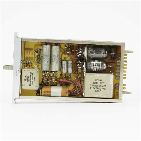 1959 Electrodyne 201 A Tube Microphone Preamplifier Recording Reverb
