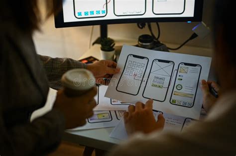 Creative Designer Team Working With Template Layout Framework For