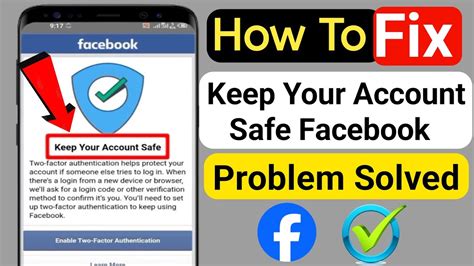 How To Fix Keep Your Account Safe Facebook Problem Solved 2023 Youtube