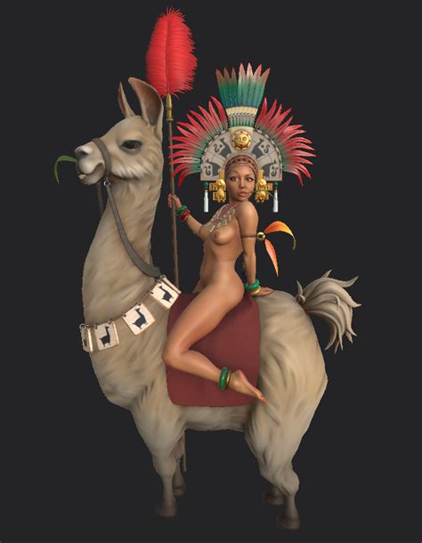 WIP Llama Queen NSFW Polycount