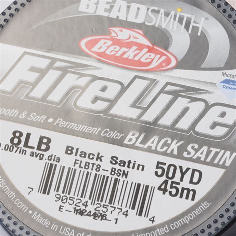 Fireline Black Satin 0.17 mm / 8LB – 50 yard / 45 m