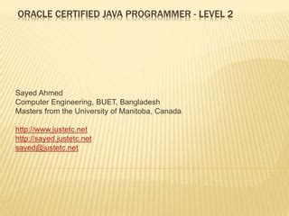 Java Ocjp Level 2 PPTX