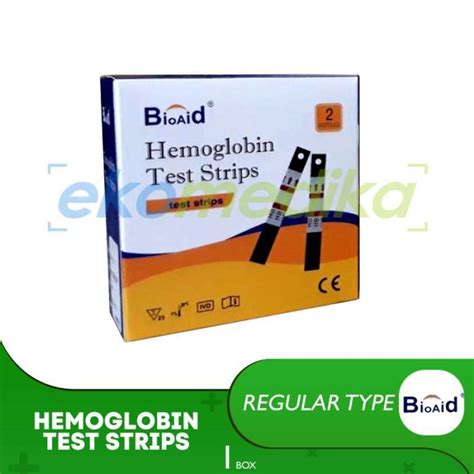 Jual Strip Test Hb Darah Bioaid Hemoglobin Hb Test Strip Bio Aid Hb