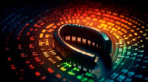 premium photo binary code lock big data and cybersecurity conceptual
