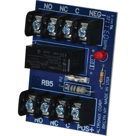 Altronix Rb5 Relay 6vdc12vdc Selectable Operation 5 Amp Dpdt Contac