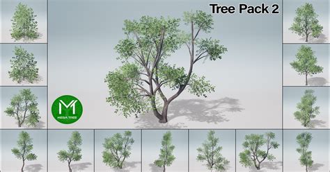 Mobile Tree Bundle 3d Trees Unity Asset Store