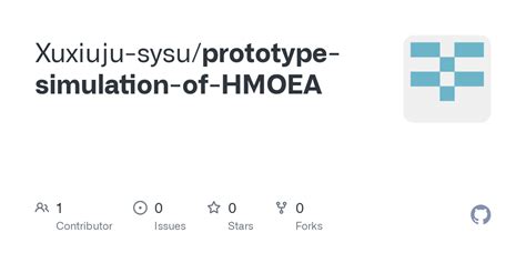 Github Xuxiuju Sysuprototype Simulation Of Hmoea