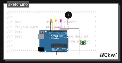 Arduino LED Chaser With Arrays And DDRB Wokwi ESP STM Arduino Simulator