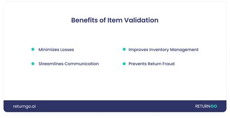 Ensure Accurate Returns With Item Validation Returngo
