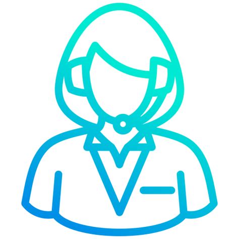 Operator Generic Gradient Outline Icon