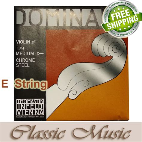 Thomastik Dominant 135B Violin String ,E Sting(129) ,Set 4/4 Medium ...