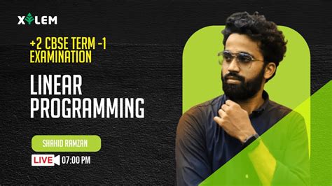 Linear Programming Class 12 Sr Mcq Cbse Term 1 Examination Live Series Xylem
