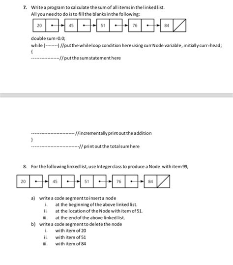 Solved For The Following Questions Assume That A Linked