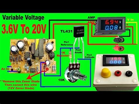 Convert Any Fixed Voltage Adapter To Variable Voltage Output 3 6v 20v YouTube Voltage