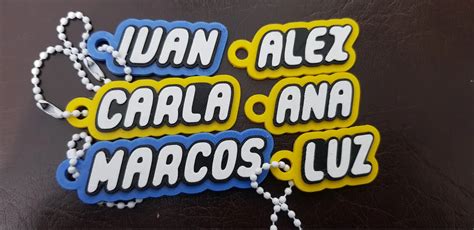 Keychain Names Ana Alex Carla Ivan Luz Marcos By Fernando Villa Glez Download Free Stl