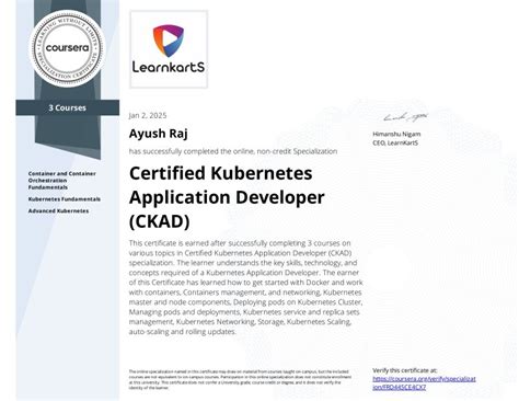 ayush raj on linkedin ckad kubernetes cloudnative devops