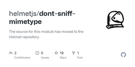 Github Helmetjsdont Sniff Mimetype The Source For This Module Has