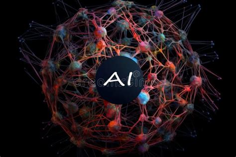Artificial Intelligence And Neural Networks Logo Generative Ai Stock
