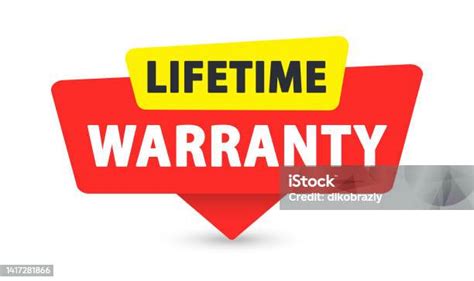 평생 보증 배너 음성 거품 라벨 스티커 리본 템플릿 벡터 스톡 일러스트 레이 션 0명에 대한 스톡 벡터 아트 및 기타 이미지
