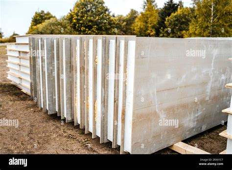 Building Construction Of Wooden Frame House Made Of Sip Structural