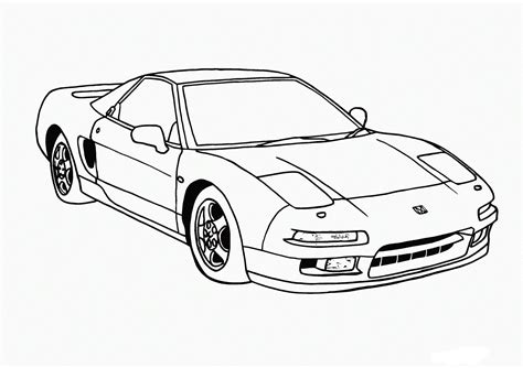 Car Printable Coloring Sheets