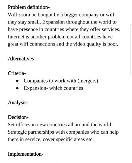 Solved Base On This Pacadi What Could An Alternative