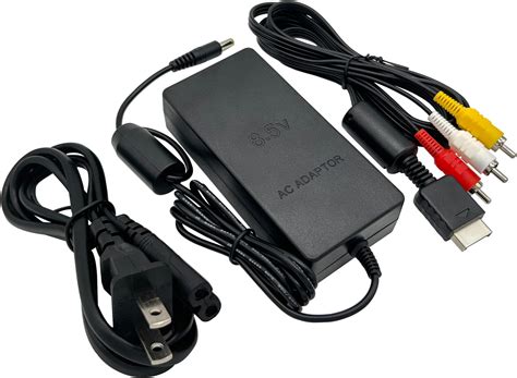 Power Supply And Av Cable For Ps2 Ac Power Adapter And Av Cable Compatible With Playstation 2