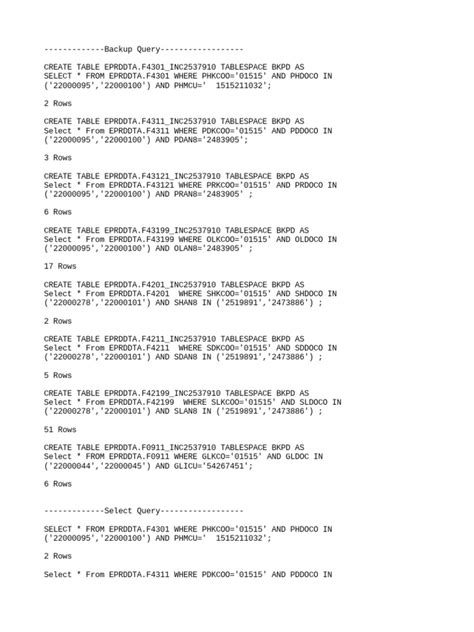 sql inc2537910 prd pdf data computer programming