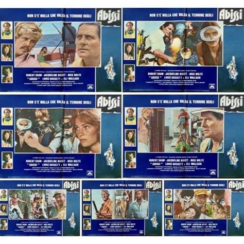 The Deep Italian Fotobusta Movie Poster Set Illustraction Gallery