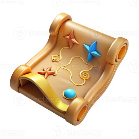 Dramatic Modern 3d Render Magical Scroll Illustration Authentic Dramatic Modern 3d Render Magical Scroll Illustration Authentic