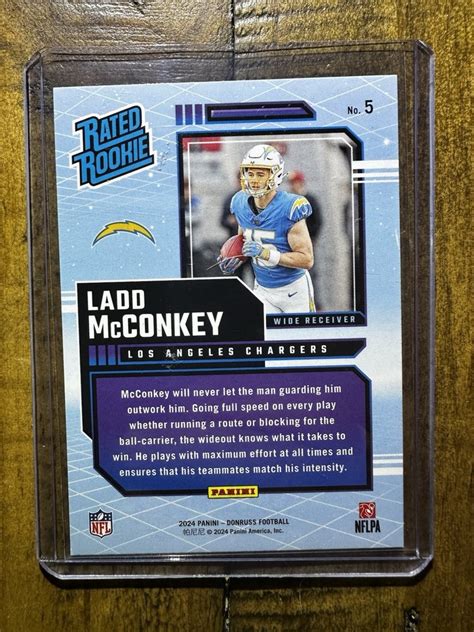 2024 Panini Donruss 5 Ladd Mcconkey Retro Rated Rookie Rc Chargers