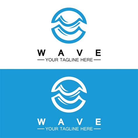Premium Vector Wave Symbol Vector Illustration Design