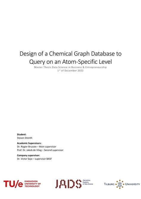 Pdf Design Of A Chemical Graph Database To Query On An Atom Specific