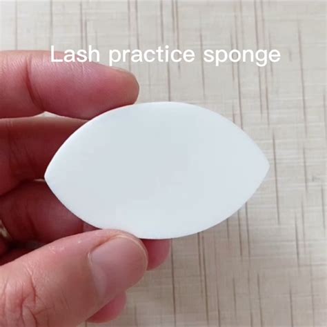 Factory Customized Eye Shape Eyelash Extension Sponge Lash Practice
