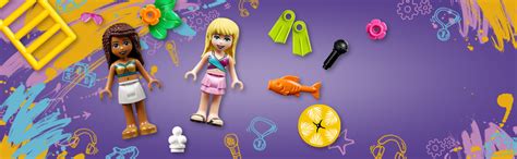 Amazon Com Lego Friends Andrea S Pool Party Toy Pool Building Set With Andrea And