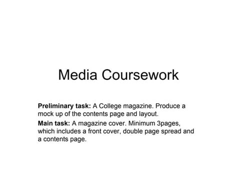 Preliminary Task Finished Ppt