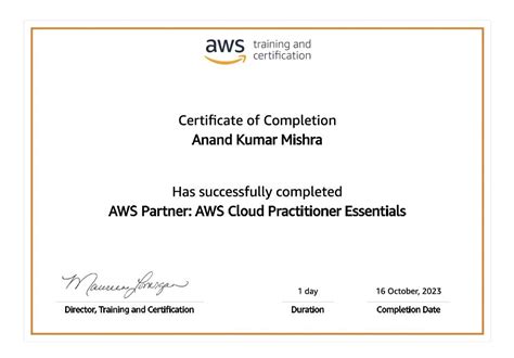 I Am Happy To Share That I Have Recently Completed The Aws Cloud Practitioner Training Anand