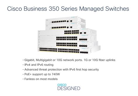 Buy CISCO DESIGNED Business CBS S G Managed Switch Port G SFP X G Combo X G