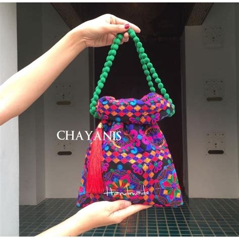 Handmade Bag กระเป๋าปัก แบรนด์ Chayanis Shopee Thailand