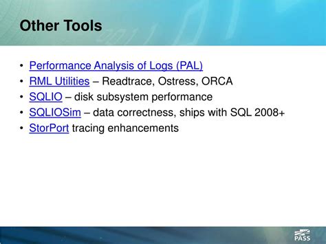 Ppt Sql Server Performance Tools Powerpoint Presentation Free Download Id1583768