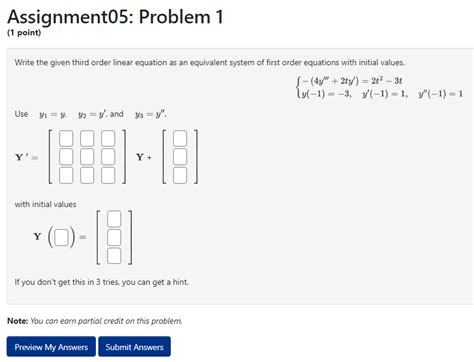 Solved Assignment05 Problem 1 1 Point Write The Given