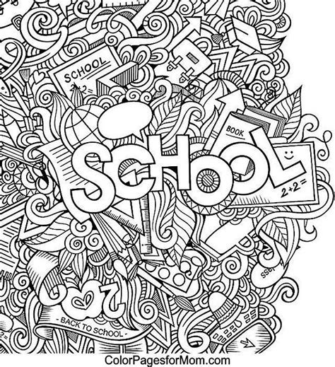 Fun Middle School Coloring Pages