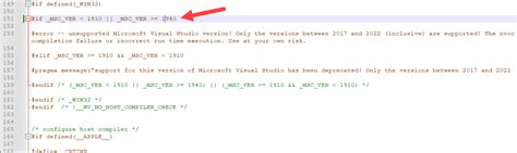 Fatal Error C1189 Error Unsupported Microsoft Visual Studio