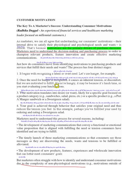 Issue 3 Customer Motivation Pdf Behavior Marketing