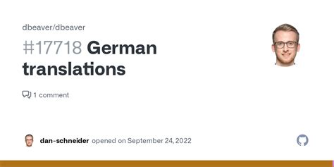 German Translations · Issue 17718 · Dbeaverdbeaver · Github