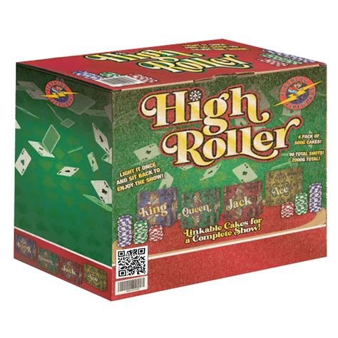 High Roller Cakes Flashing Fireworks