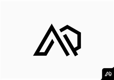 Premium Vector Letter Aq Qa Icon Logo Flat Minimalist Colorful Black