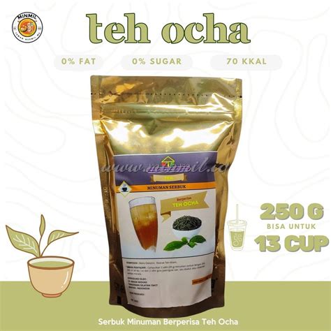 Jual Minmil Bubuk Minuman Minuman Serbuk Powder Drink 250gr Teh Ocha Premium Original