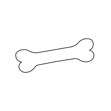 Hand Drawn Halloween Bone Outline 11265411 Vector Art At Vecteezy